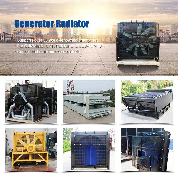 Qualified Heat Exchanger Genset Radiator For Diesel Engine Generator ...