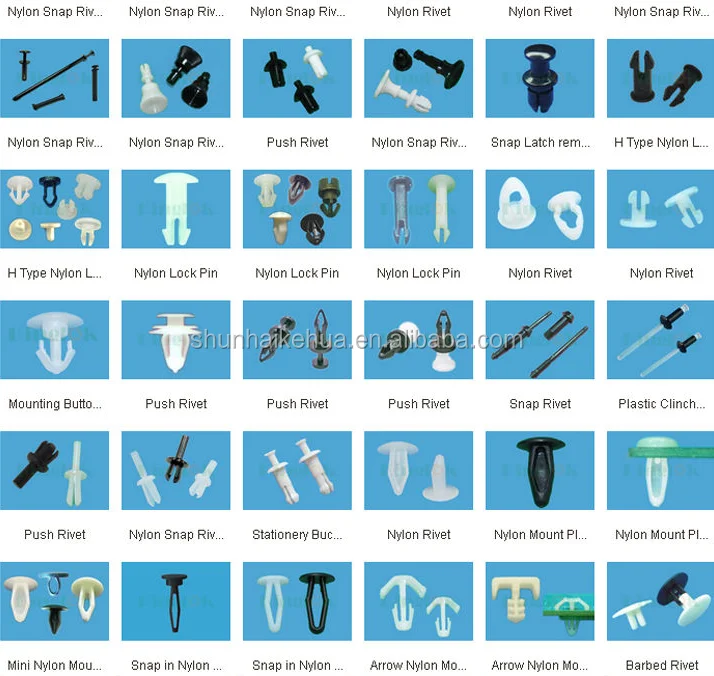 Standard Size Plastic Fan Snap Rivet/rubber Rivet - Buy Plastic Fan ...