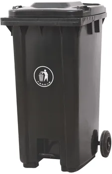 240l Black Foot Operated Waste Bins/foot Pedal Sanitary Bin/foot Pedal ...