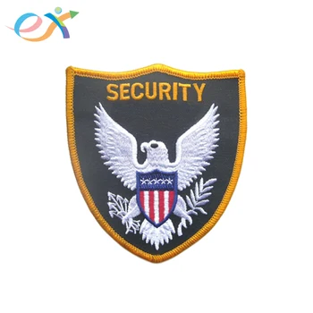 Custom Security Embroidered Patch Badge For Uniform - Buy Security ...