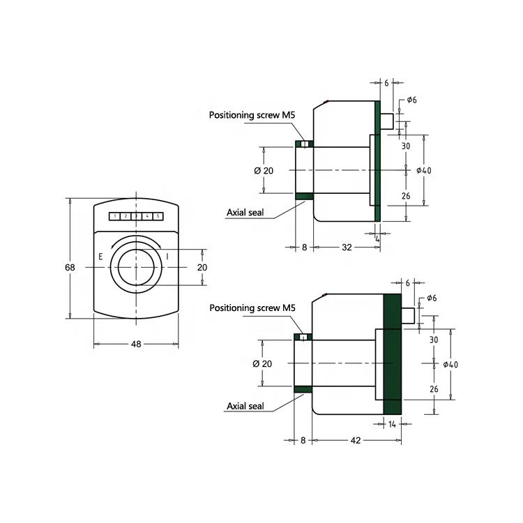 Hl.2109 High Quality Mechanical 20mm Rotary Dial Counter Position ...