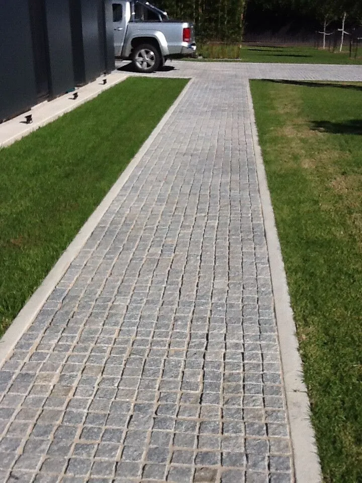 Landscaping Small Flat River Rock Stones Walkway Sidewalk