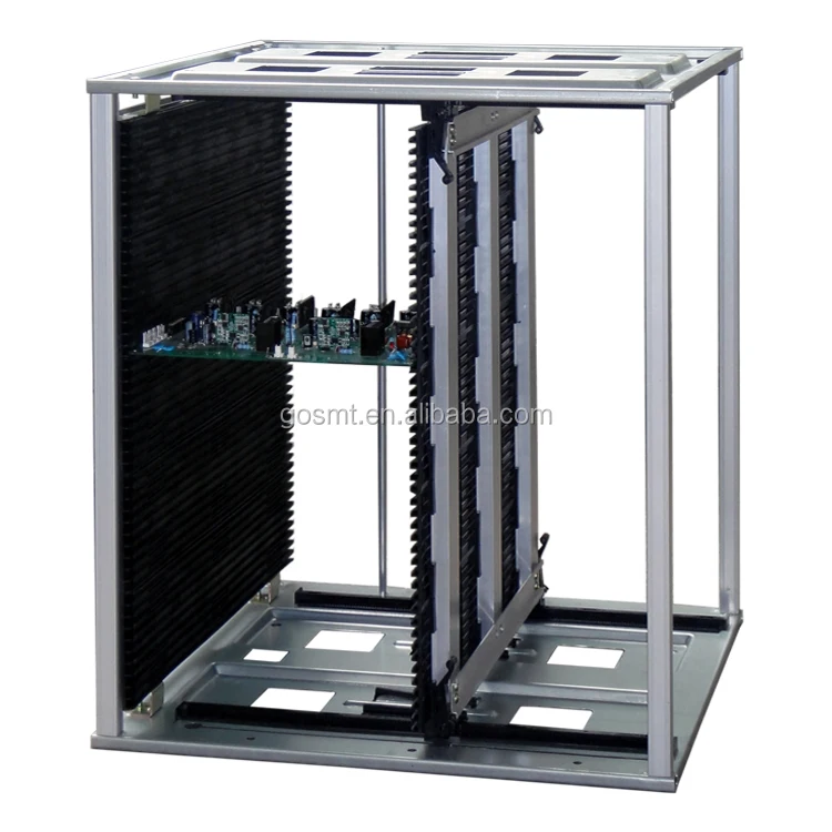 SMT ESD Magazine Rack for PCB Storage - Adjustable & Antistatic