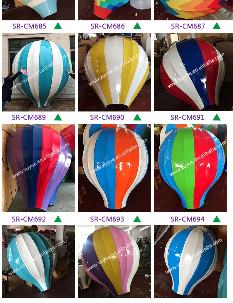 Commercial 1m 2m 3m Large Atrium Foldable Hanging Hot Air Balloon ...