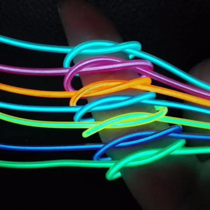 El Foil Glowing Flashing 50m 100m High Brightness Neon Lights