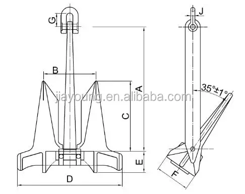 Tipo ancla Marina AC 14 HHP sin stock| Alibaba.com