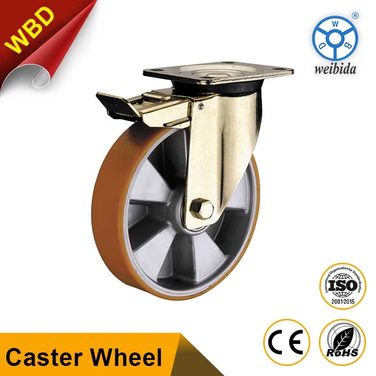 Super Heavy Duty Cart Wheels 500kg Load Capacity Swivel Pu Caster ...