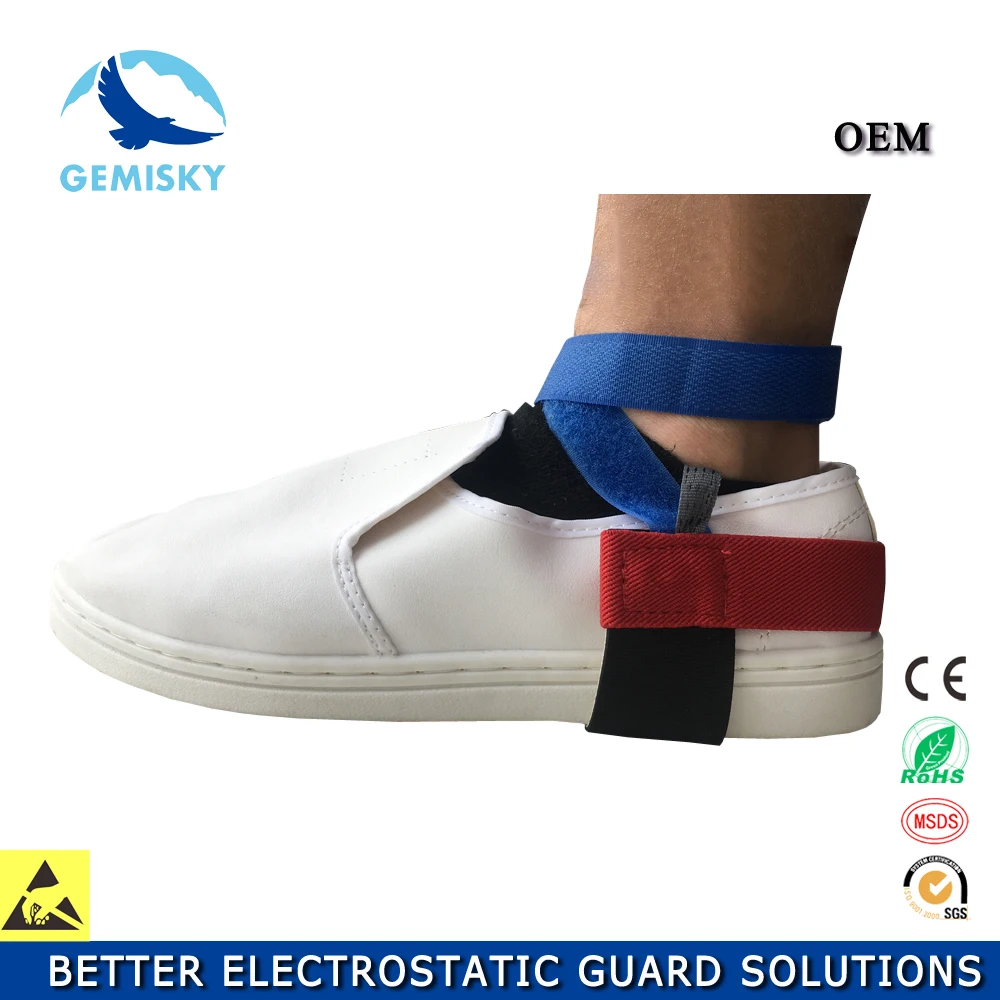 Adjustable Antistatic Heel Grounder Esd Shoe Strap - Buy Esd Shoe Strap ...
