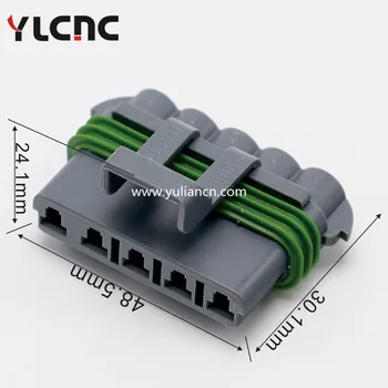 12084891 Gray Female Pbt Automotive Connector 5 Pin Delphi Pbt Gf20 For ...