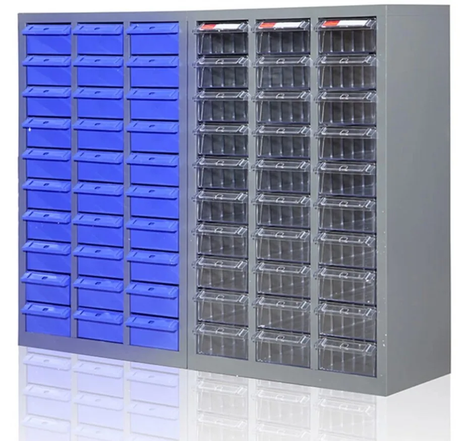 30 Drawers Spare Parts Cabinet with Door - Efficient Storage