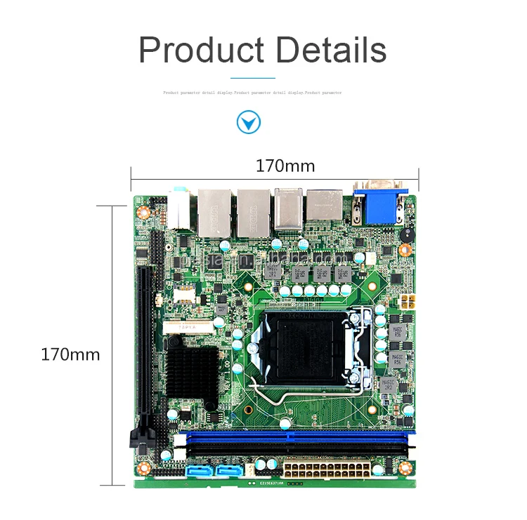 H110/h170 Express Chipset Mini Itx Motherboard Support Intel 6th 7th ...