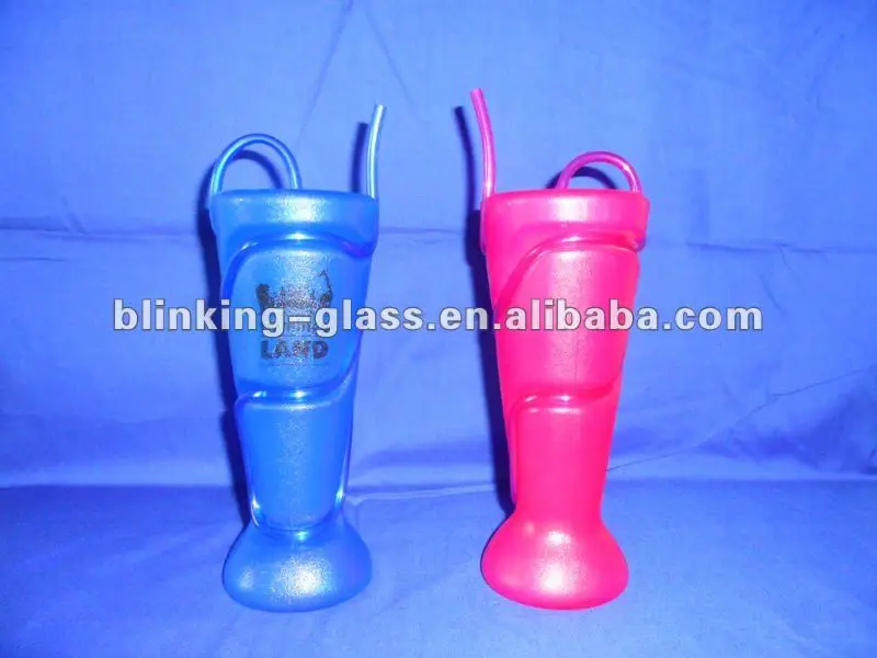 Food Grade Plastic Straw Cup,Plastic Curved Straw Cup 400ml - Buy ...