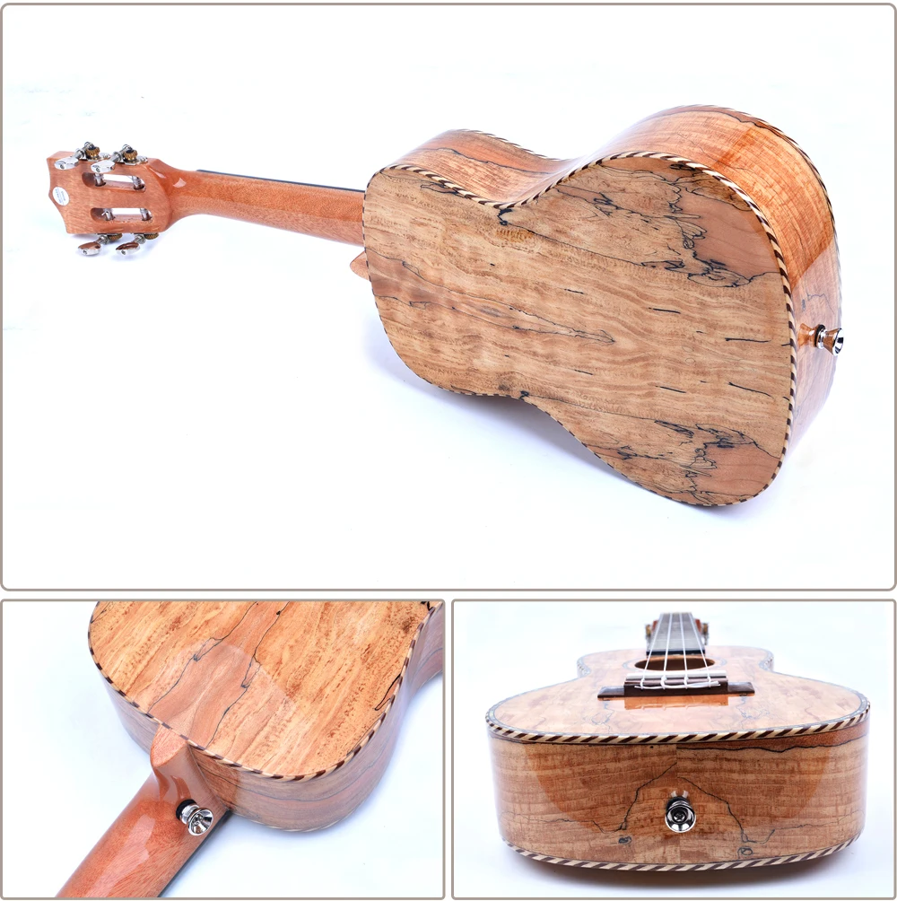 Classical Special Head Stock Ukulele Spalted Maple UK-SK-07