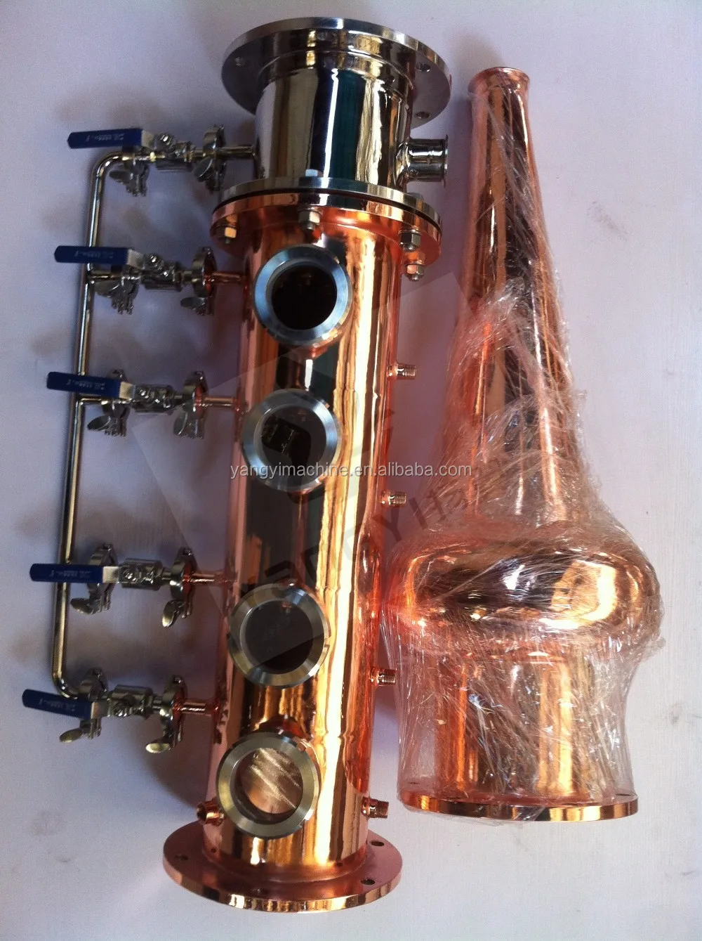 Copper Moonshine Still Distillation Column - Buy Alcohol Distillation ...