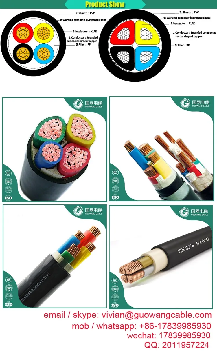 2 Core 1.5 Mm2 2.5 Mm2 4 Mm2 6 Mm2 10 Mm2 16 Mm2 Cu/xlpe/pvc Cable Wdza ...