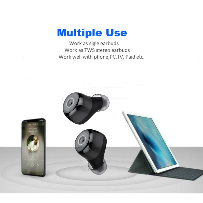 Realtek 8763B TWS Headphones - 18 Hours Noise Cancelling