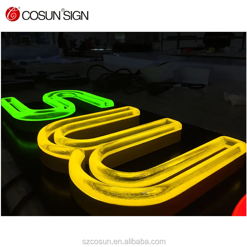 Store basic front tread neon element Flex LED mini letter sign| Alibaba.com