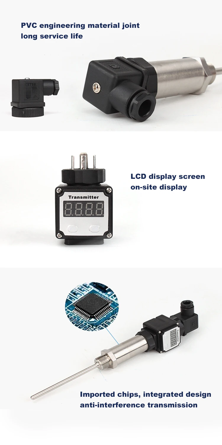 Wide Range Temperature Sensor Water tank Wall Mount Transmitter ...