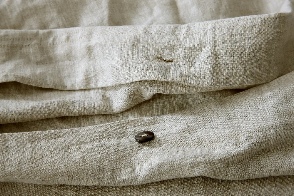 Linen Bed 100% Pure French Linen Duvet Cover Sets Customer Size Bedding ...