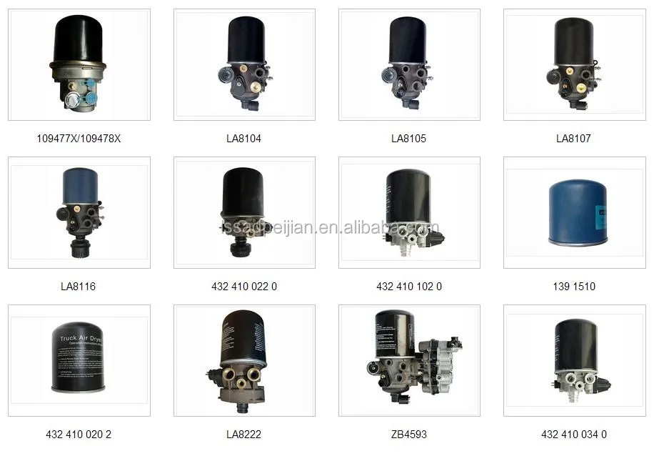 Hino 沃尔沃男子 Daf 空气干燥器拖车，wabco 4324251050，4324251010,4324101020，zb4805 ...