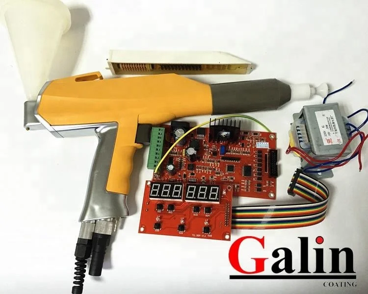 Electrostatic Powder Coating Gun Kit with Circuit Board