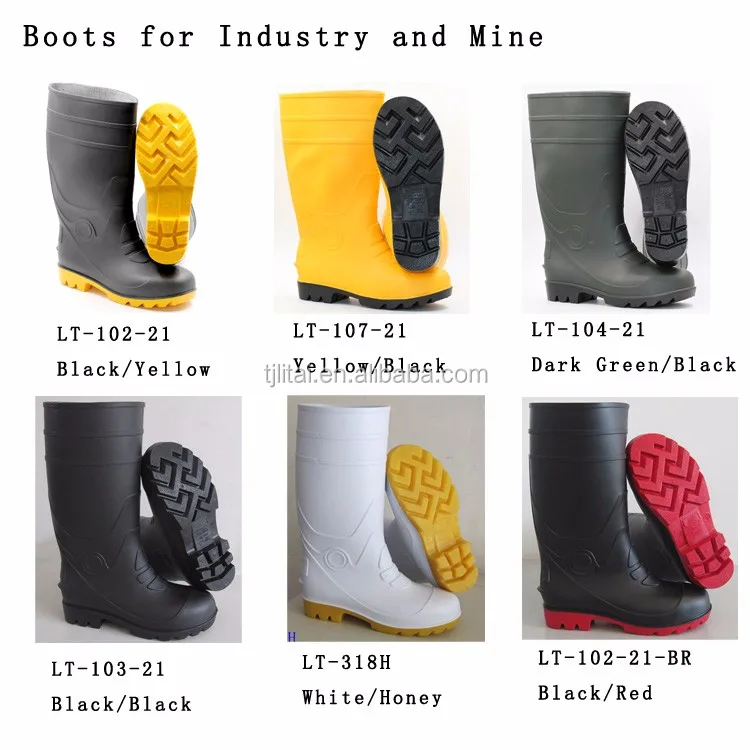 White Pvc Safety Boots With Steel Toe For Food Industry - Buy Safety ...