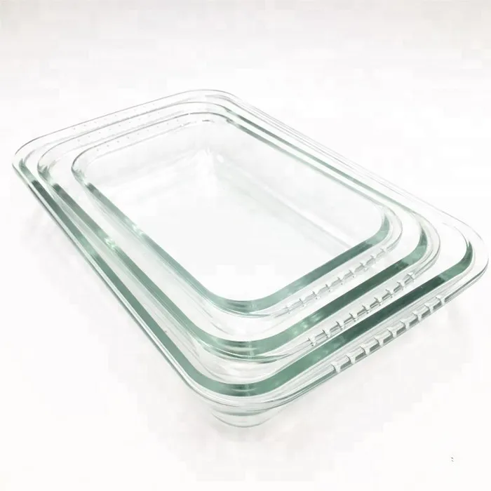 Basics Clear Oblong Large Ovenproof Glass Baking Dish/pan/tray For Oven ...