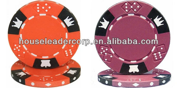 14g Tri Color Crown Dice Poker Chips / Crown Poker Chip - Buy Crown ...