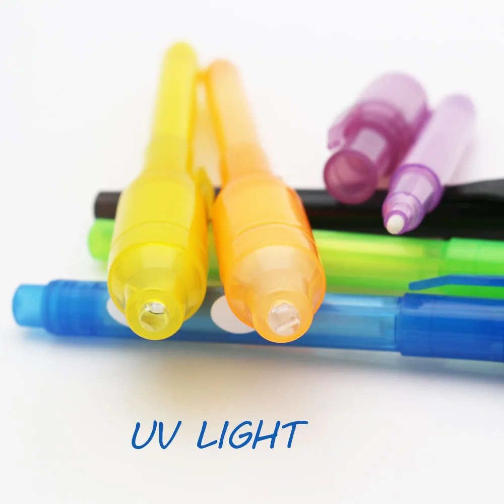 Invisible Ink Pen,Spy Pen With Uv Light And Mini Top Secret Notepads ...