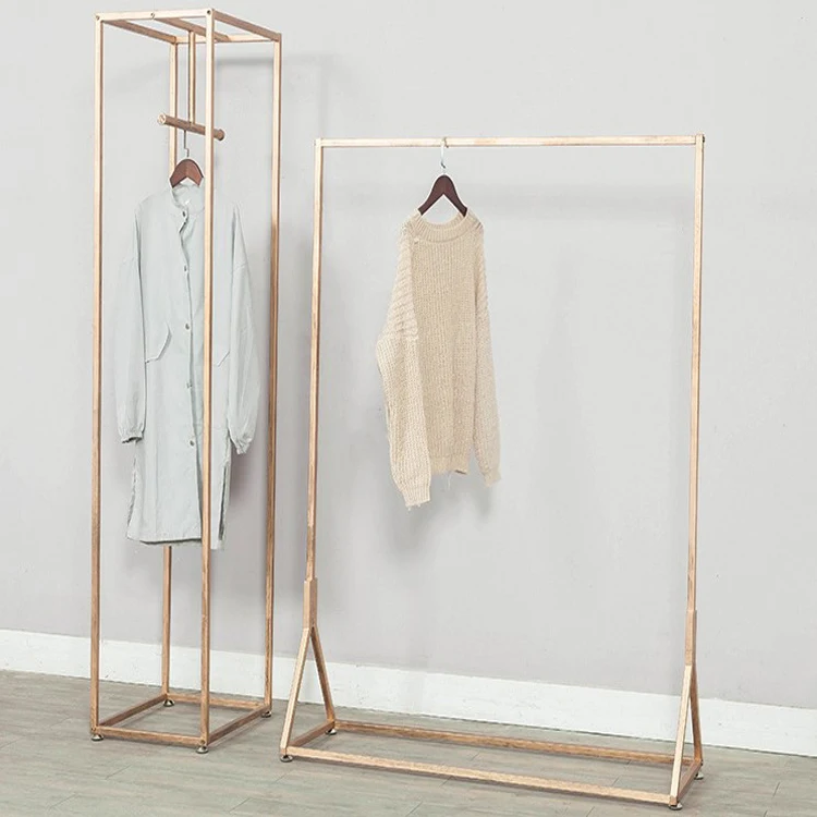 Custom Metal Clothes Racks Retail Shop Interior Decoration Dress ...