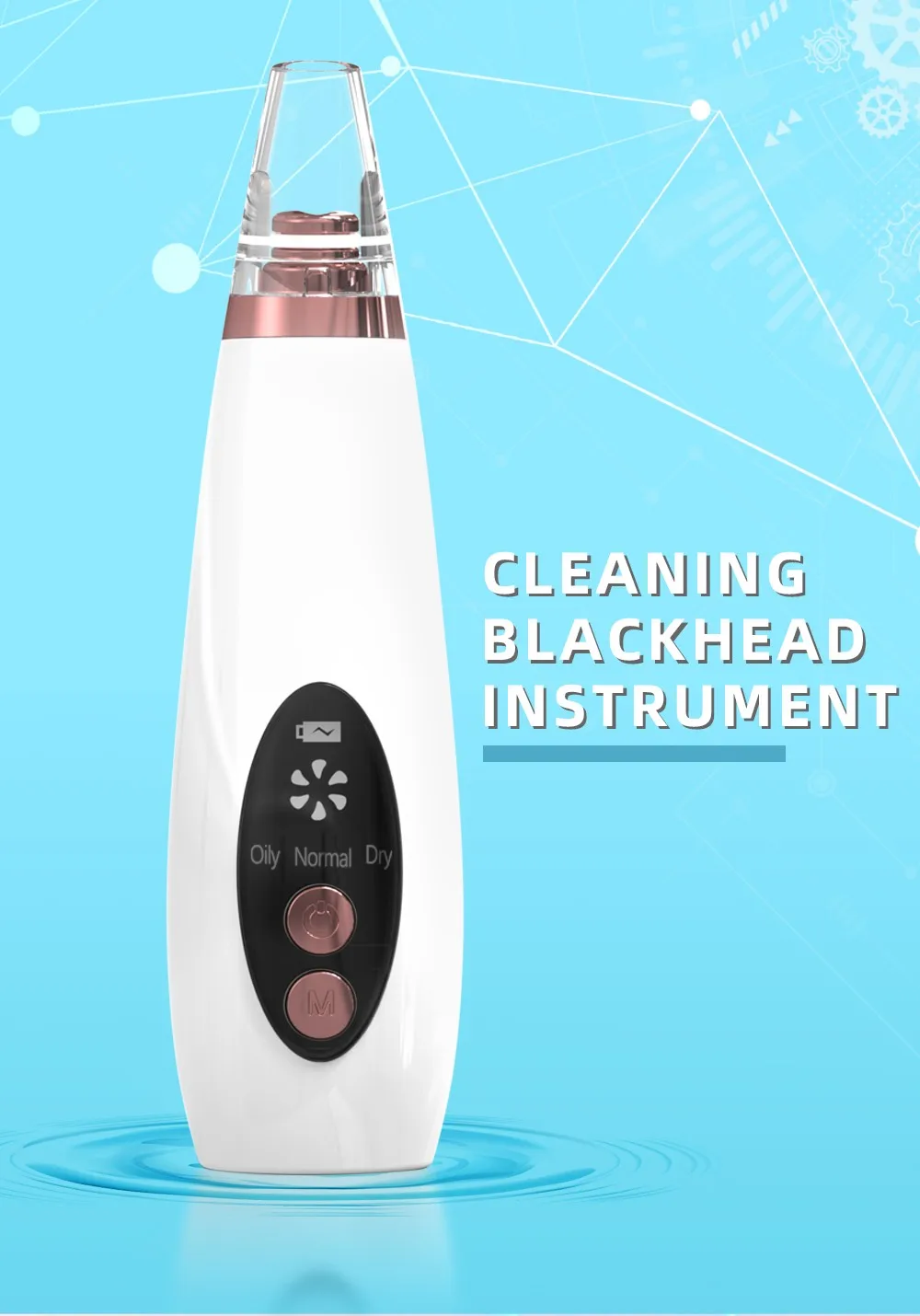 Facial Skin Tight Vacuum Suction Device Diamond Blackhead Whitebead ...