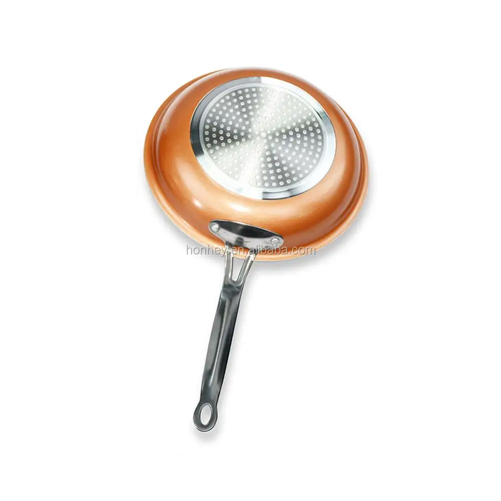 Golden Gold Color Ceramic Frying Pan - Buy Golden Gold Color Ceramic ...