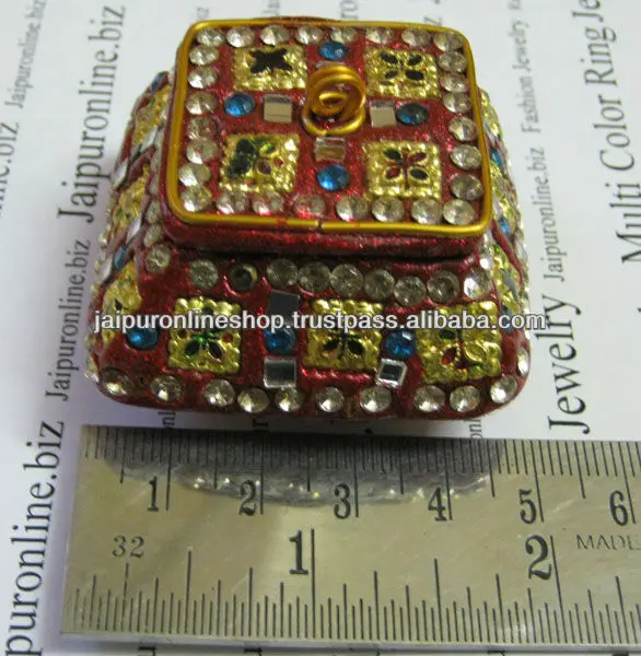 Beautiful Indian Lac Boxes - Traditional Jewelry Storage