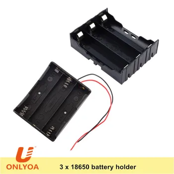 Heavy Duty 3 Cell Li-ion 18650 3.7v Lithium Battery Holder With Wire ...