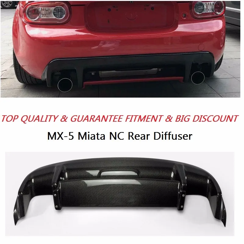 MX5 NC Rear Diffuser - GVN Style Carbon with Centre Flap