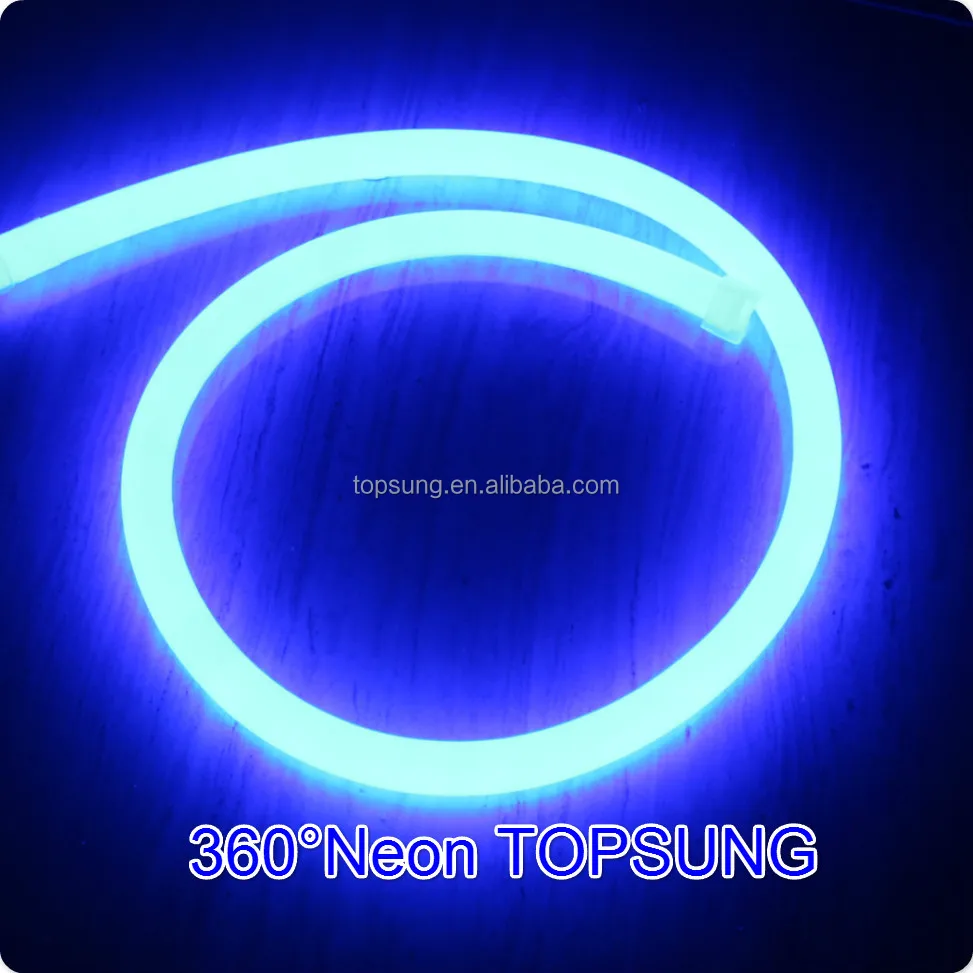 23/25mm 360 Degree Round Neon Lights Continuous Length Flexible Led ...