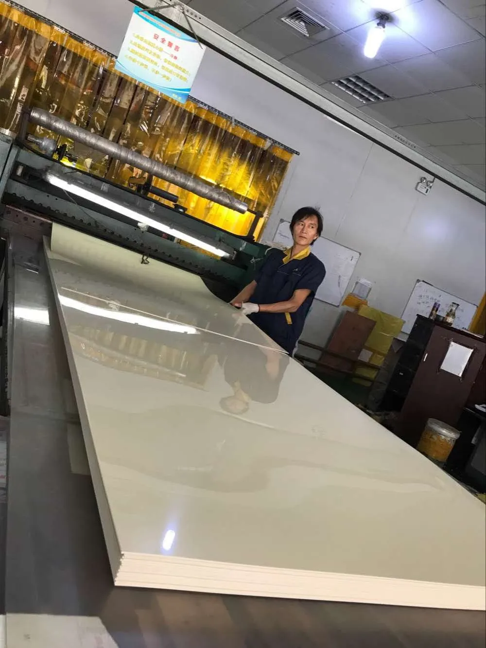 Modern Striped Rigid PVC Wall Panels for Commercial Use