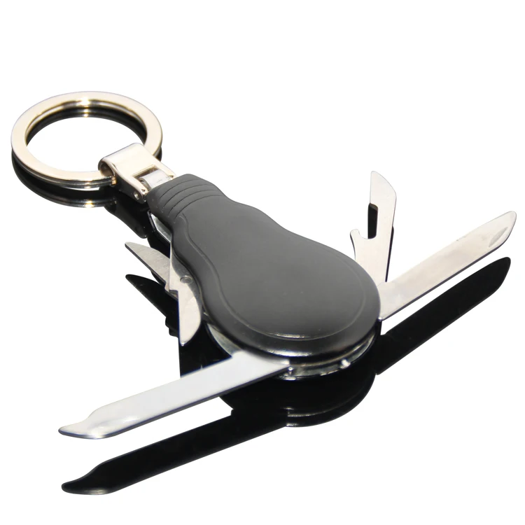Outdoor Multifunction 4-in-1 Screwdriver Knife Opener Tools Key Ring ...