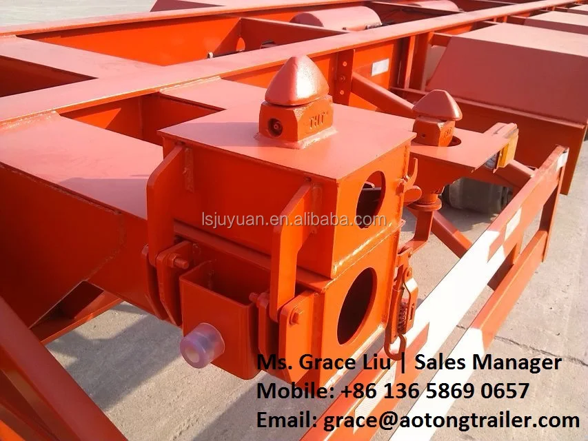 20ft 40ft B Double Combinations Container Chassis Trailer Combo Tractor ...