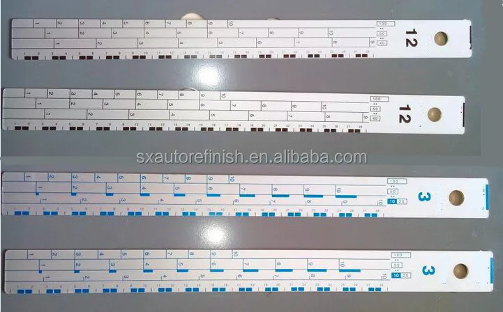 Aluminium Paint Mixing Measuring Stick 2 To 1 4 To 1 Ratio Double Sided ...