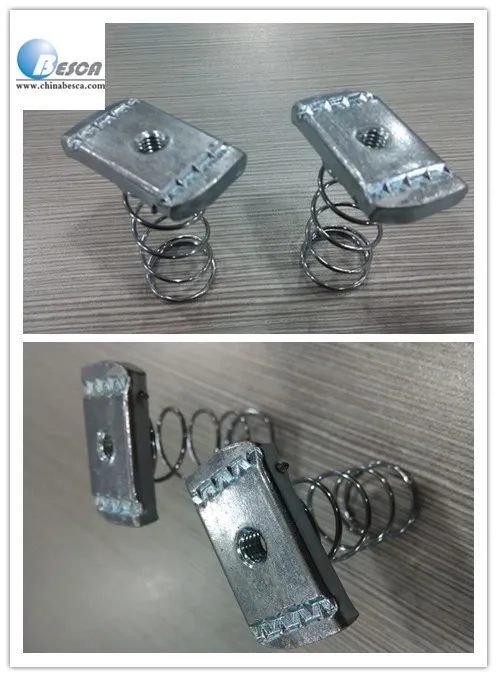 Long Spring Unistrut Nut Channel Nut M6 M8 M10 M12 - Buy Spring ...