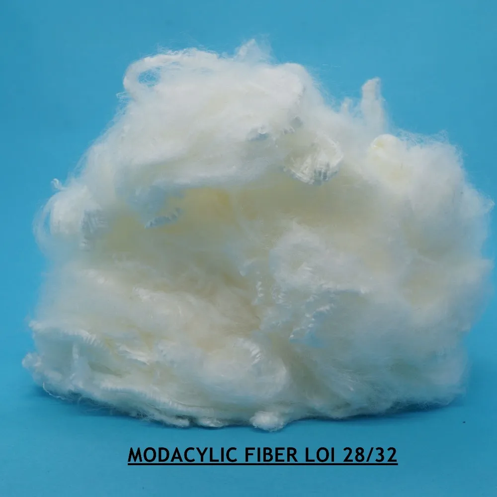 Flame Retardant Modacrylic Fibre For Spinning Loi 28/32 - Buy Modacrylic Faux Fur,Modacrylic ...