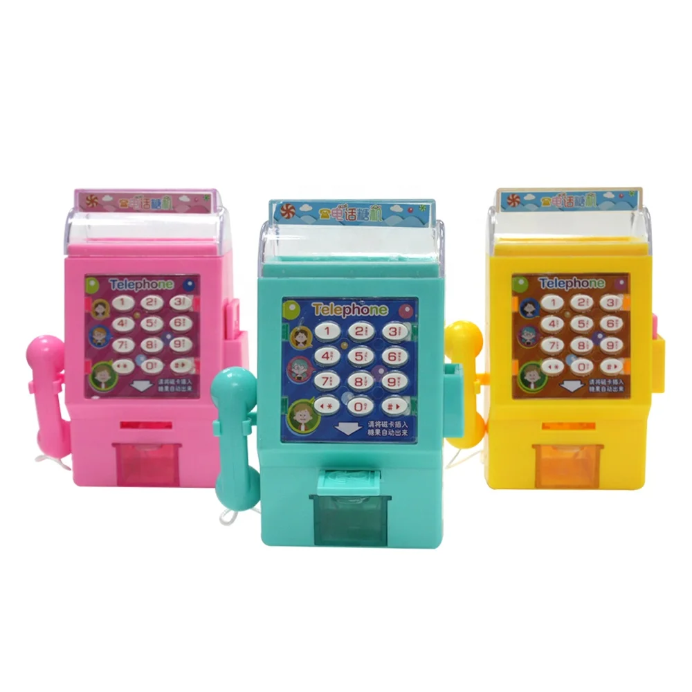 Cute Telephone Gumball Candy Vending Machine - Buy Telephone Candy ...