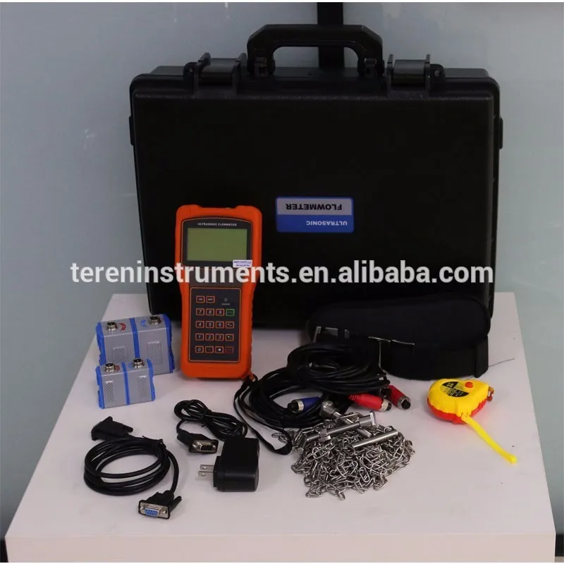 Dn15-6000mm Tuf-2000h Digital Flowmeter Non Contact Ultrasonic Flow Meter Portable Flowmeter ...