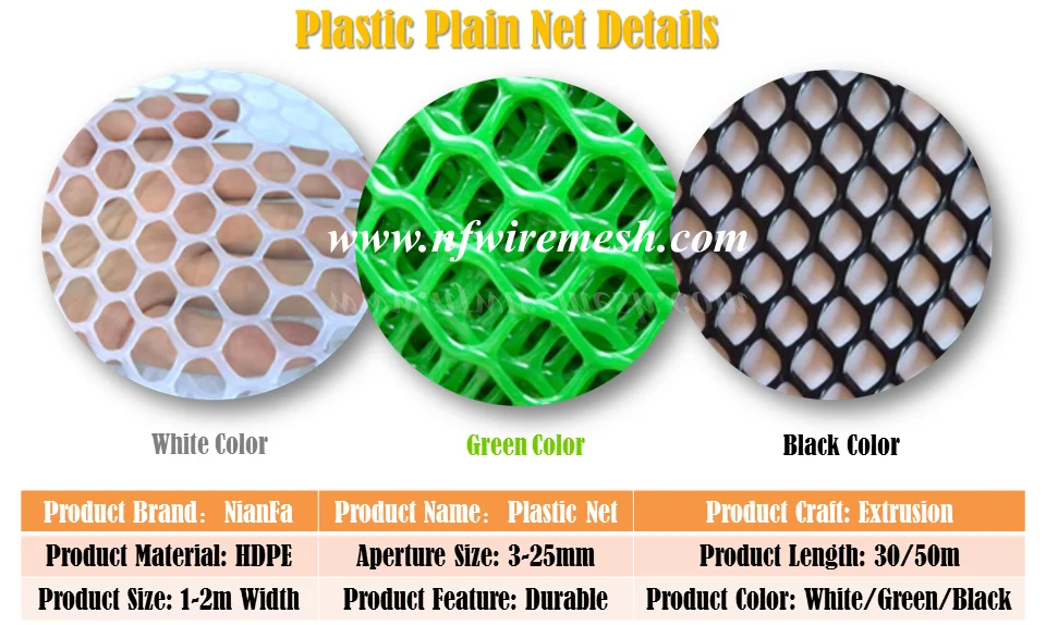 HDPE and PP Nets Chicken Mesh - Durable Plastic Wire Mesh