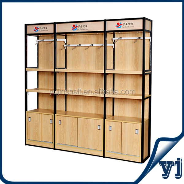 Yujin Factory Light Duty Metal Wood Convenience Shop Display Racks With ...