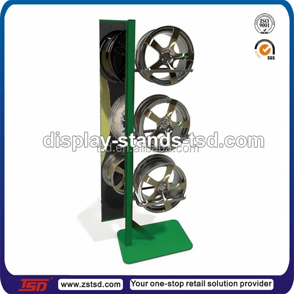 Hot Free Standing Metal Alloy Wheel Rim Display Rack,Alloy Wheel ...
