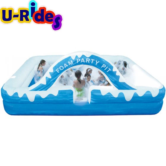 Unisex Blue Pvc Inflatable Party Foam Pit With Foam Jet Machine - Buy ...