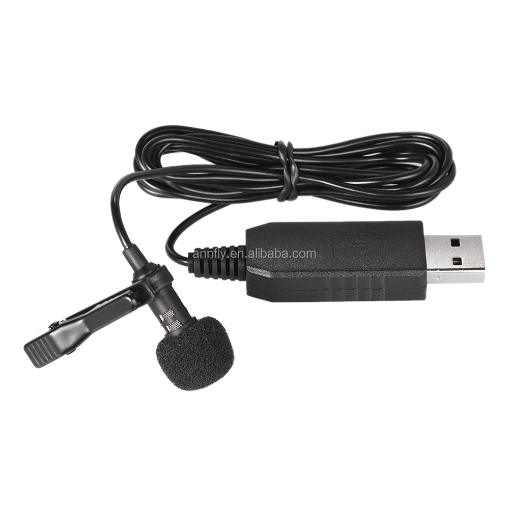 Mini Usb Omni-directional Stereo Mic Microphone With Collar Clip For Pc ...