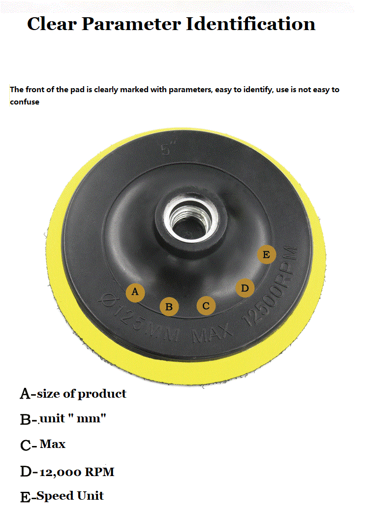 6'' Backer Pad for Angle Grinder & Electric Drill - XINXINGTAI